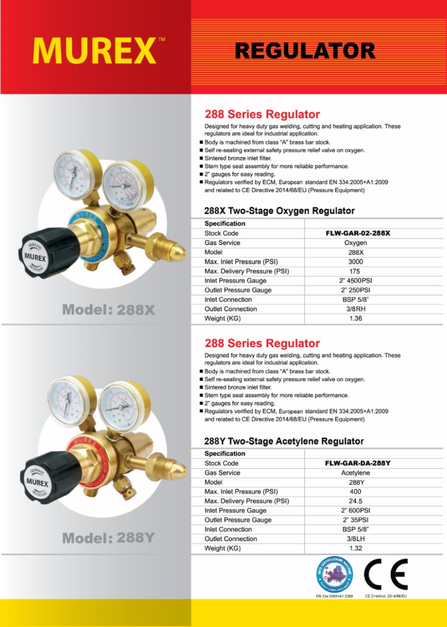 MUREX REGULATOR - 288 SERIES