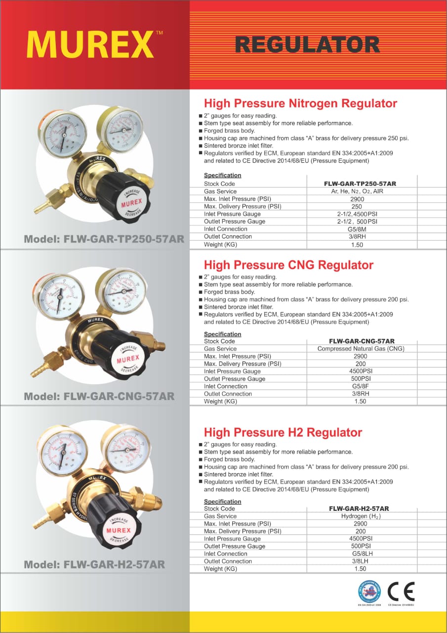 MUREX REGULATOR - 57 SERIES HIGH PRESSURE