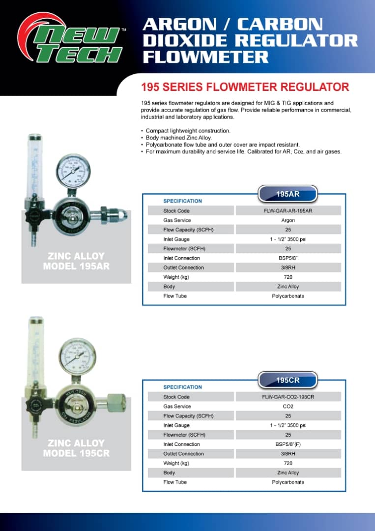 NEW TECH REGULATOR - 195 SERIES